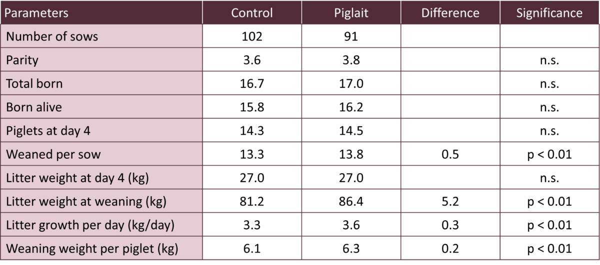 More high-quality piglets with supplementation of piglet milk replacers ...